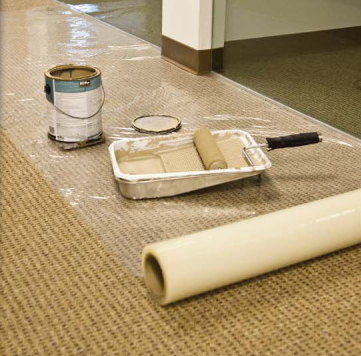 GPS Carpet Plastic-Self Adhesive Covering To Protect Carpets