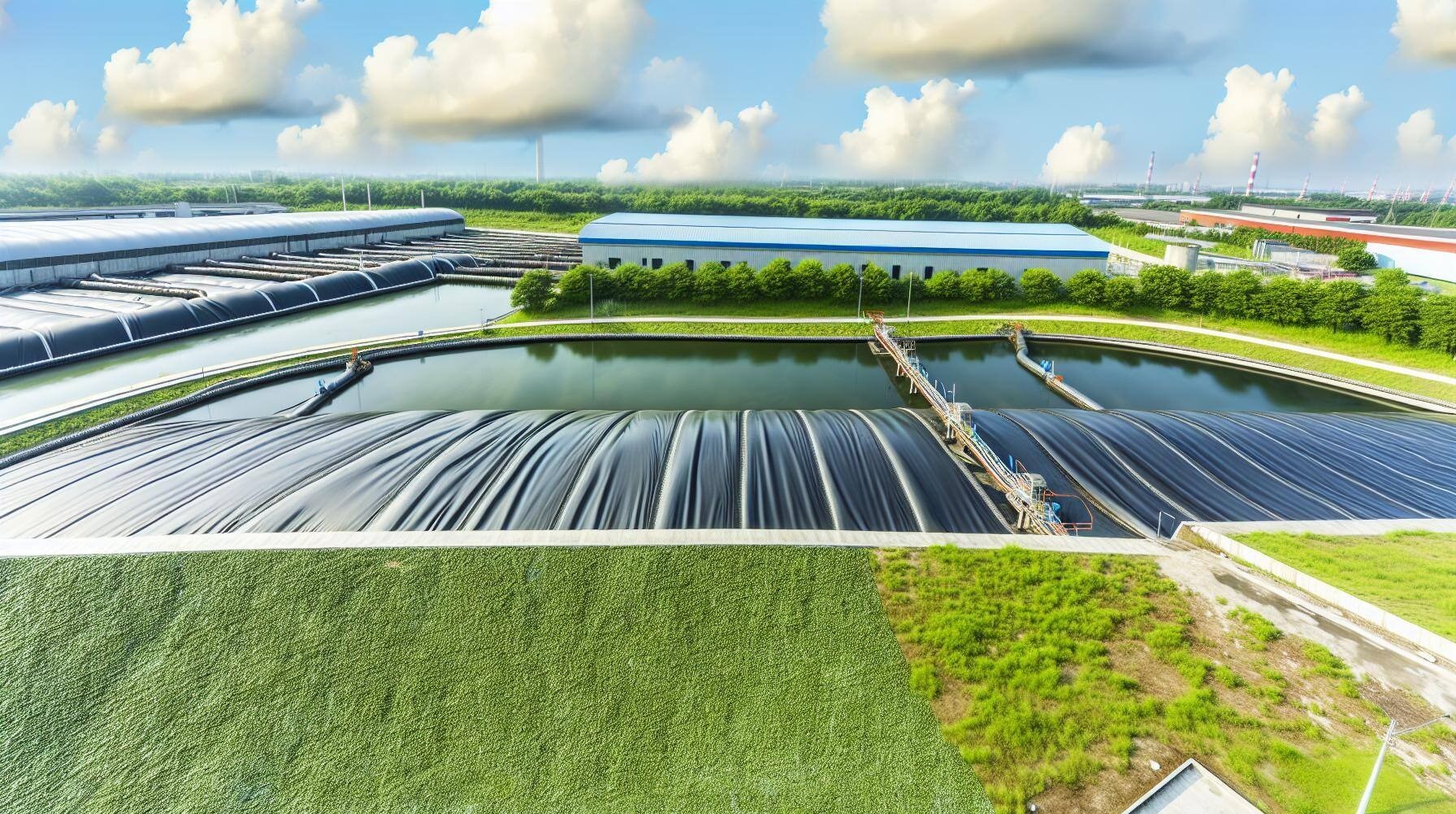 Blogging Plastic Sheeting | water reclamation facility using geomembrane