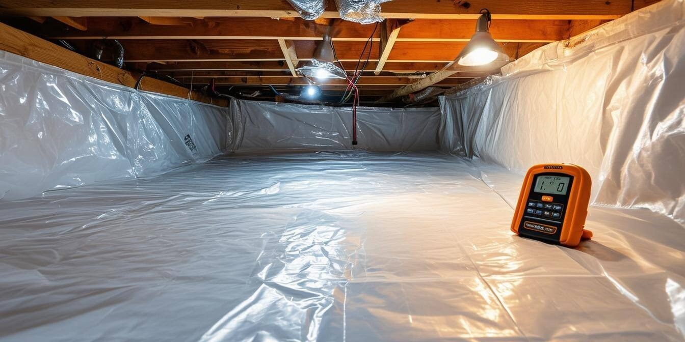 Blogging Plastic Sheeting | #crawl space liner