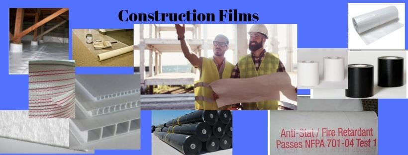 Plastic Sheeting Roll-Construction Films-Many Roll SIzes