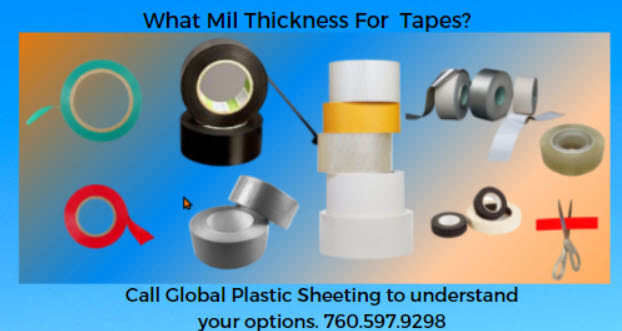 Tapes By Thickness- Tape Thickness Chart