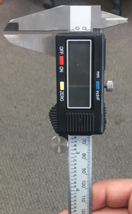 Mil thickness compared to mm (millimeter) and inches