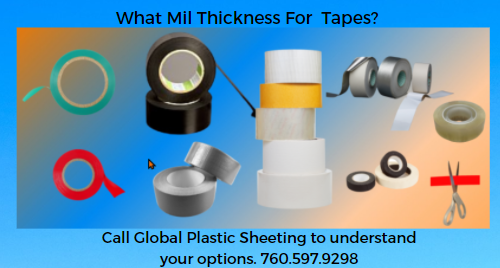 Tapes By Thickness- Tape Thickness Chart